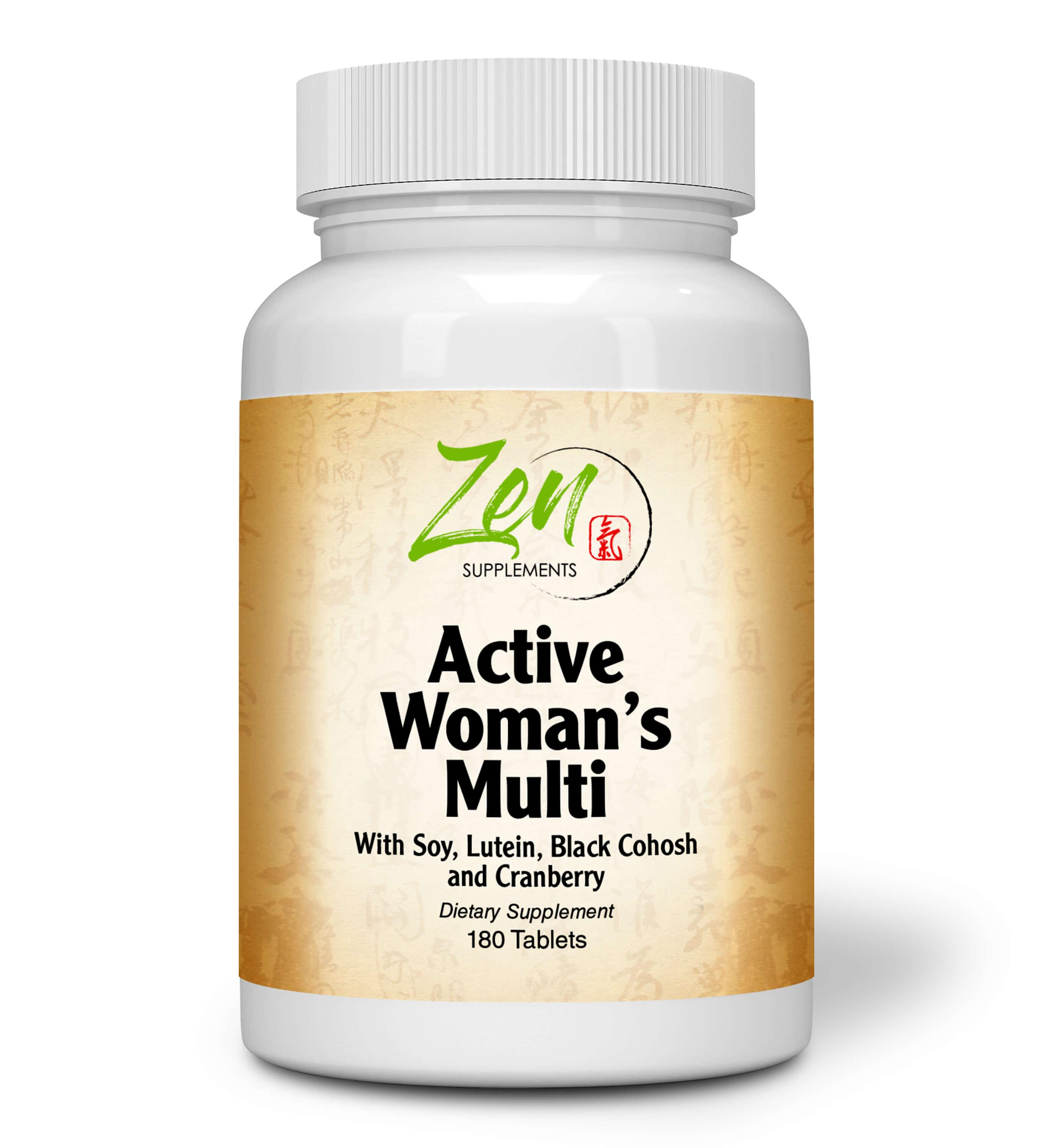 Active Woman's Multi-Vitamin - 180 Tabs – Zen Supplements