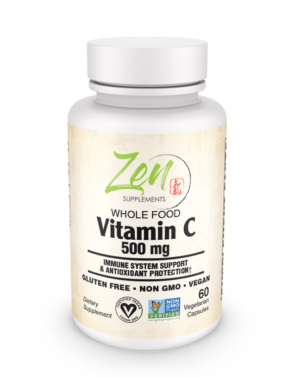Whole Food Vitamin C 500 Mg 60 VCAP – Zen Supplements
